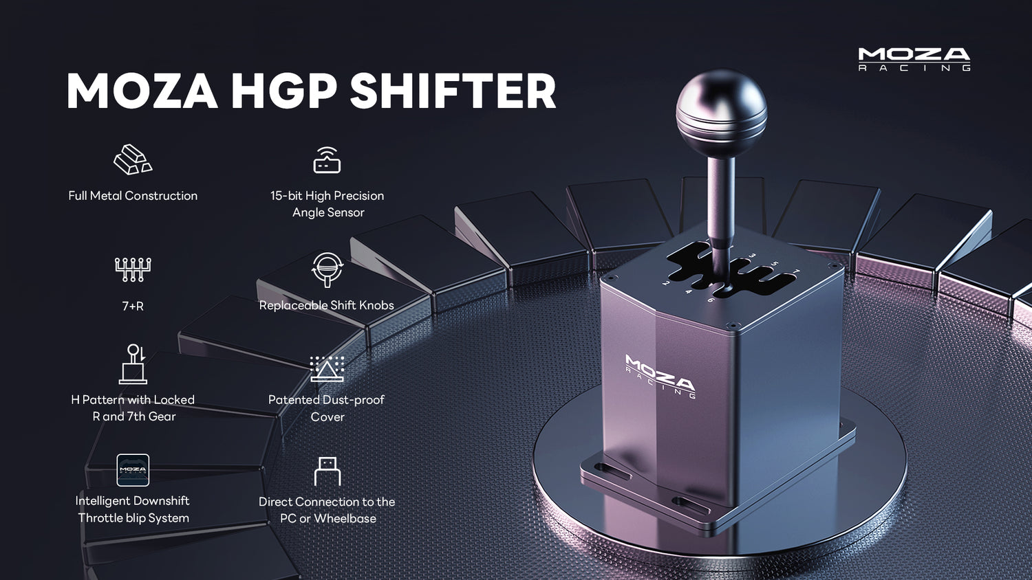 MOZA HGP Shifter – Velocity Simulations