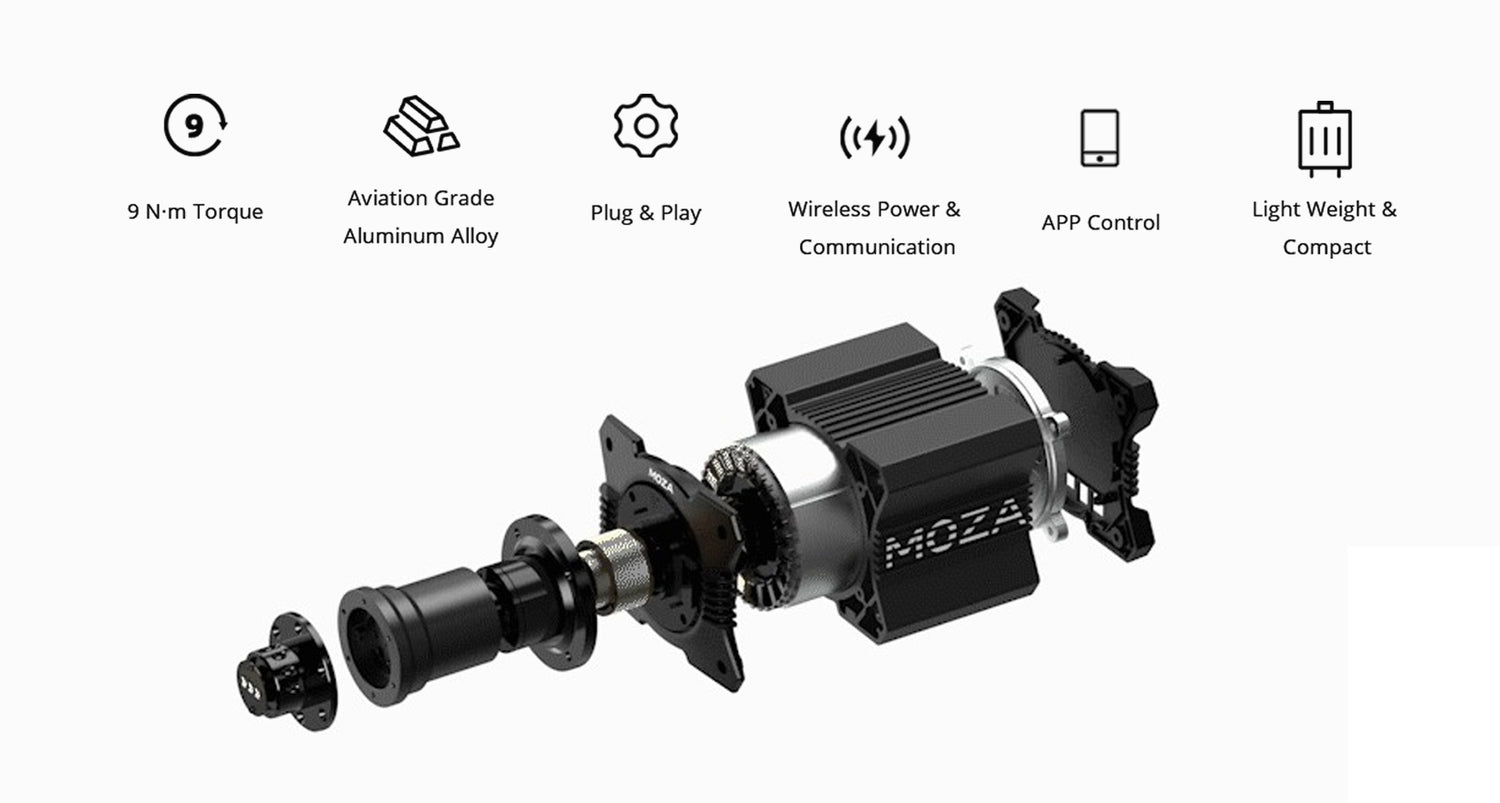 MOZA R9 V2 Wheelbase – VELOCITY SIMULATIONS